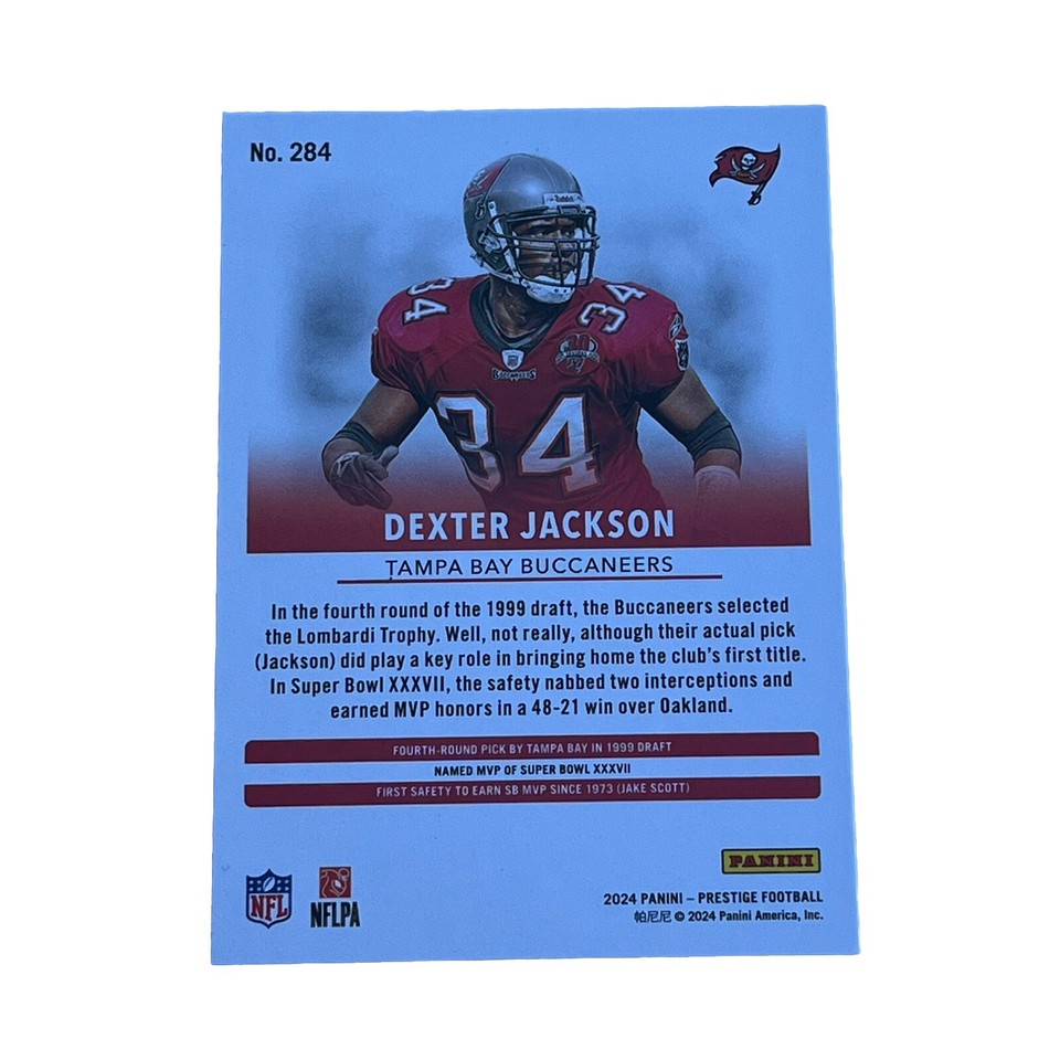 2024 Prestige Football Card #284 Dexter Jackson, Tampa Bay Buccaneers ...