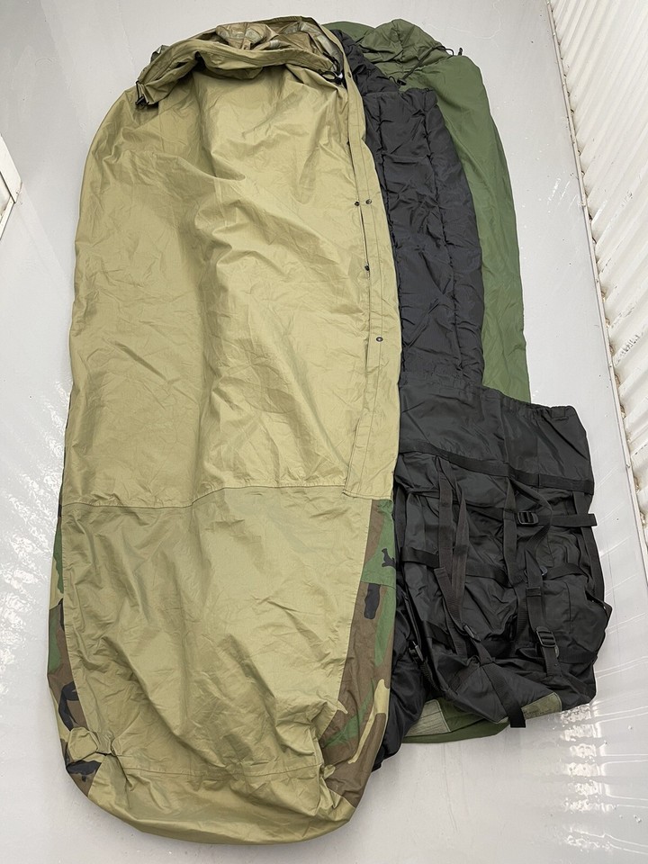 US Military 4 Piece Modular Sleeping Bag Sleep System MSS w/ Bivy ...