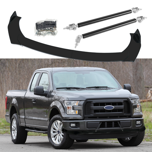 For Ford F150 F-150 Front Bumper Lip Splitter Spoiler & Strut Rods | eBay