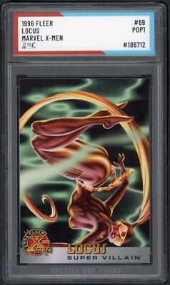 1996 FLEER LOCUS MARVEL X-MEN #69 SOC POP1 AUTHENTICATED | eBay