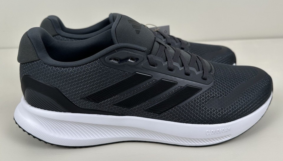 Adidas Runfalcon 5 Shoes Men’s Size 11 Grey/Black Gym Workout Running ...