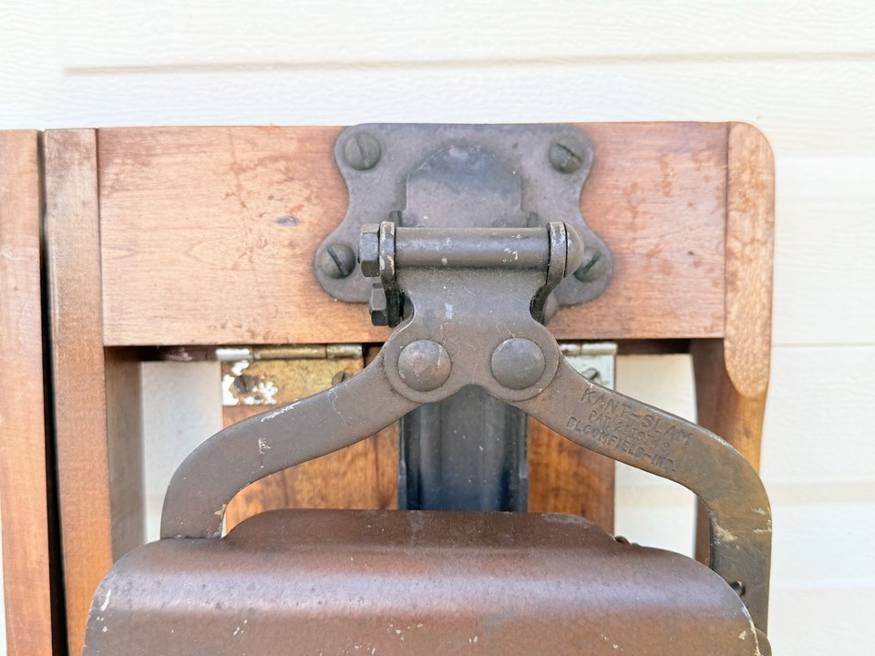 Antique Salesman Sample Kant Slam Spring Door Gate Hardware | eBay