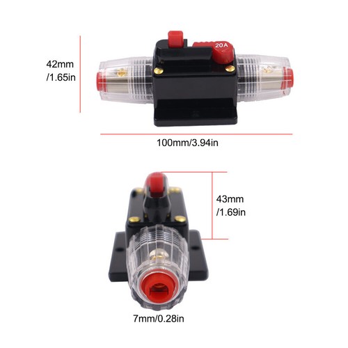 Car Audio Inline Automatic RV Circuit Breaker Accessories 12V-48V DC ...