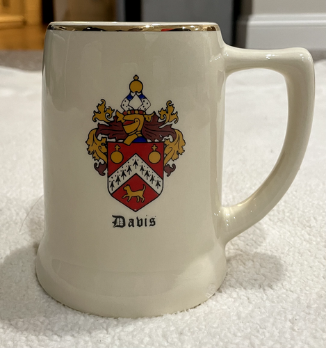 davis family crest mug, beautiful piece | eBay