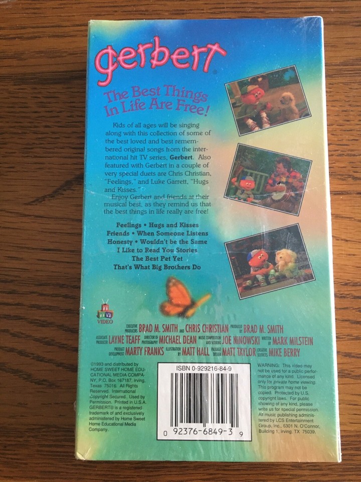 Gerbert: The Best Things in Life Are Free! (1993) -VHS Movie-Cartoon ...