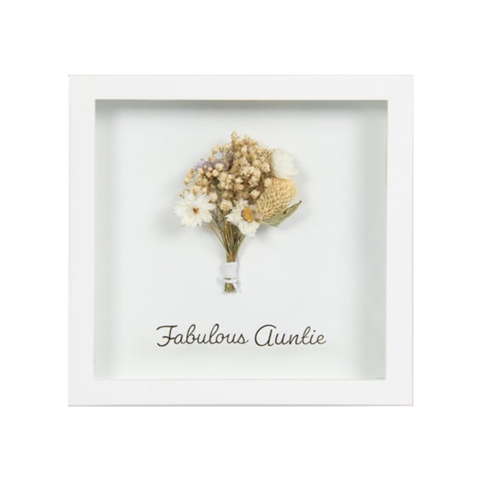 Flower Plaque Box Frame - Fabulous Auntie | eBay UK