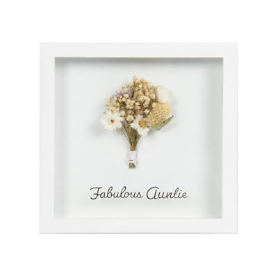 Flower Plaque Box Frame - Fabulous Auntie | eBay UK