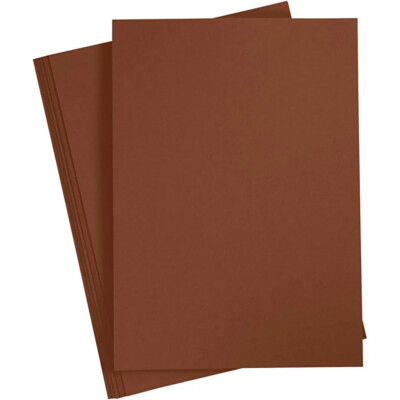 20 Brown A4 Card Sheets for Crafts | Coloured Card for Crafts | eBay