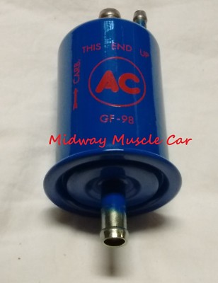 NEW blue with red AC delco logo GF-98 fuel filter Chevy Chevelle ...