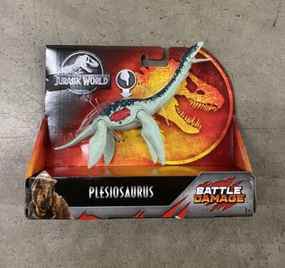 Jurassic World PLESIOSAURUS BATTLE DAMAGE Plesiosaur Figure 2019 Mattel ...