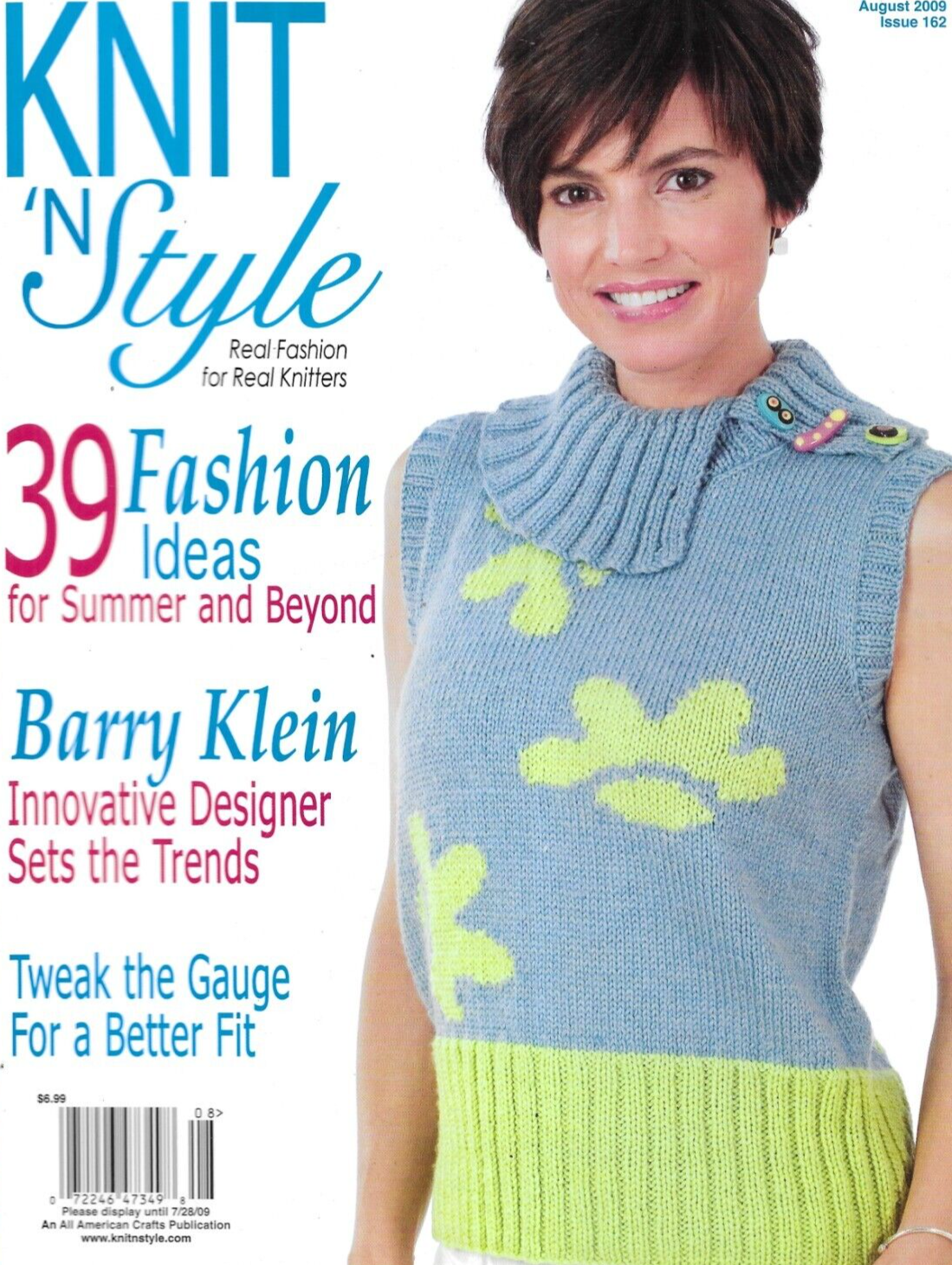 Knit Style Magazine Cardigan Jacket Vest Shawl Cable and Lace Pullover ...