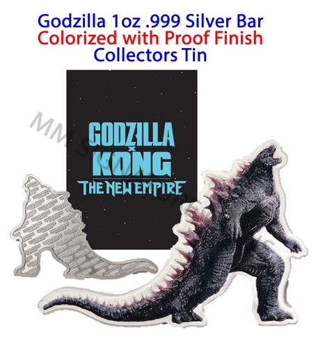 2024 Godzilla New Empire 1 oz .999 Fine Silver Mintage 1,000 | eBay