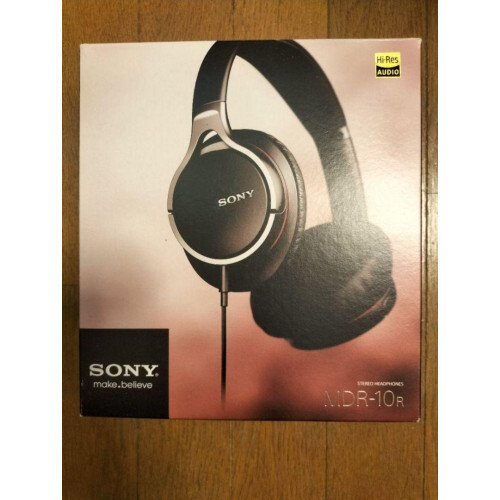 SONY Stereo Headphones Wired MDR-10R Black [Used VG] limited From JAPAN ...