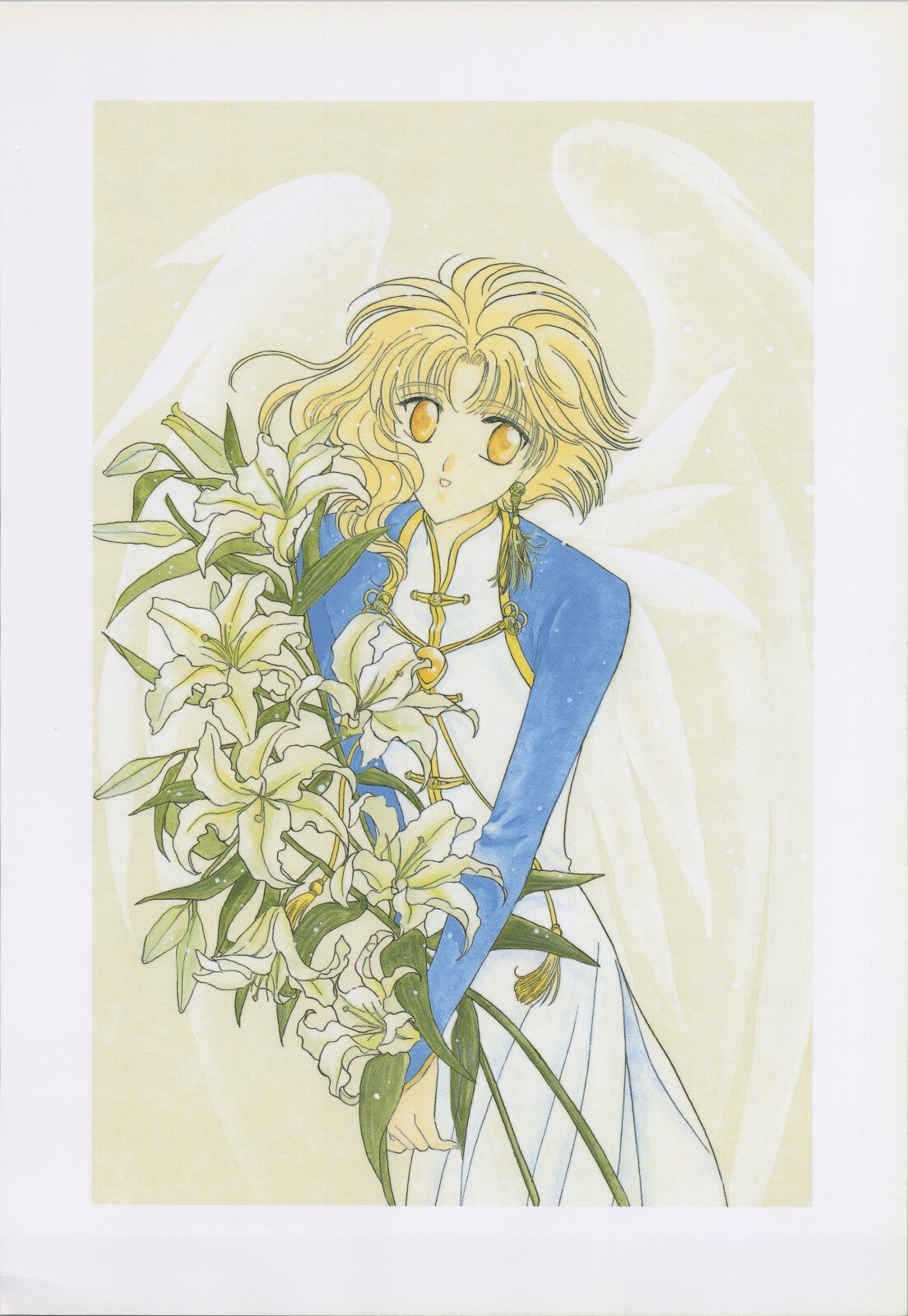 2004 CLAMP WISH Mini-Poster 10.2" x 7" (26 x 18 cm.) Kohaku (Amber ...