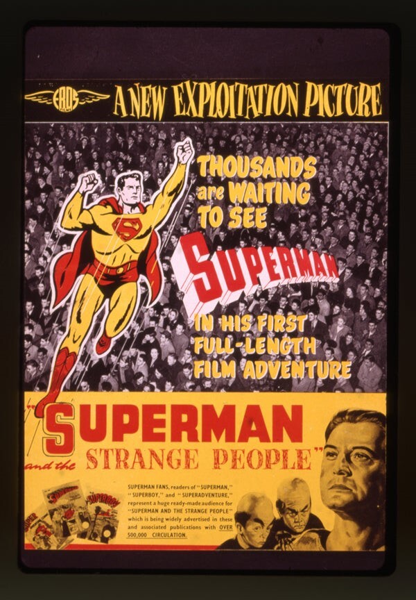 Superman and the Strange People George Reeves Poster Art Vintage ...