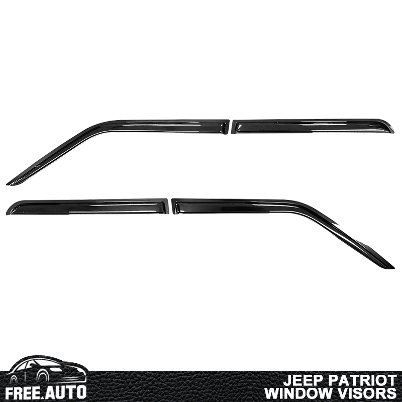 For 2007-2018 Jeep Patriot Slim Window Visor Vent Rain Sun Deflector ...