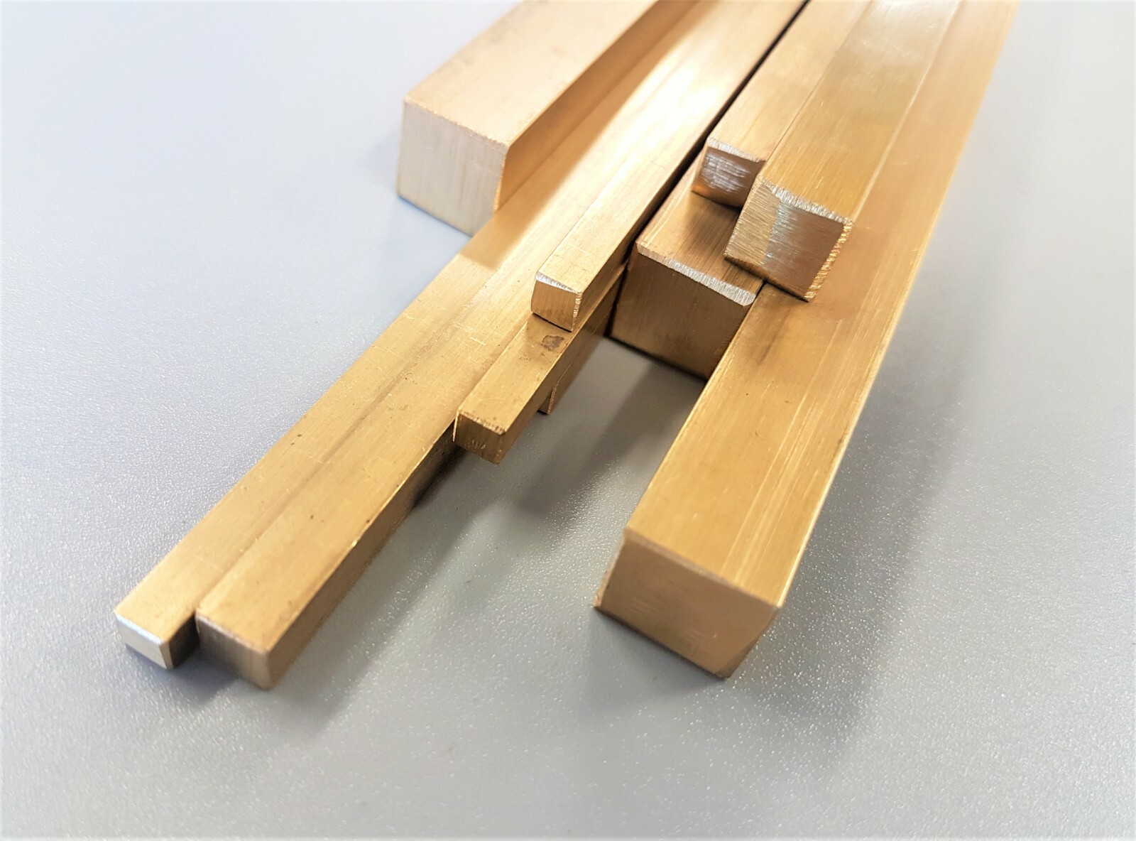 Brass Square Bar Rod Stock CZ121 Sizes 3/16" 1/4" 3/8" 1/2" 50mm to ...