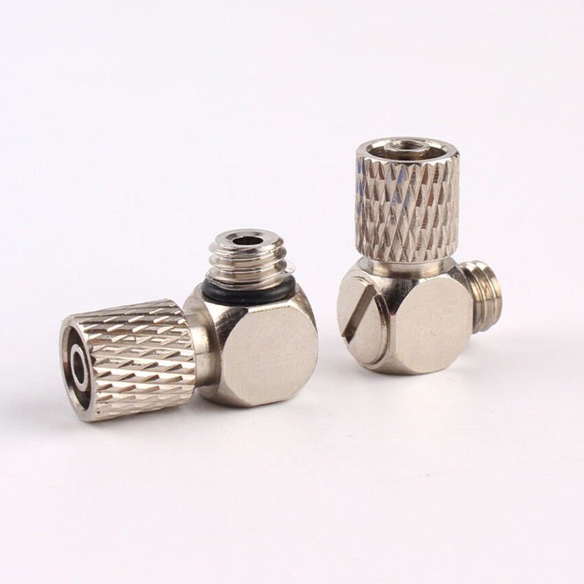 Mini Pneumatic Elbow Fittings Hose Tube Quick Screwing Connectors Male ...