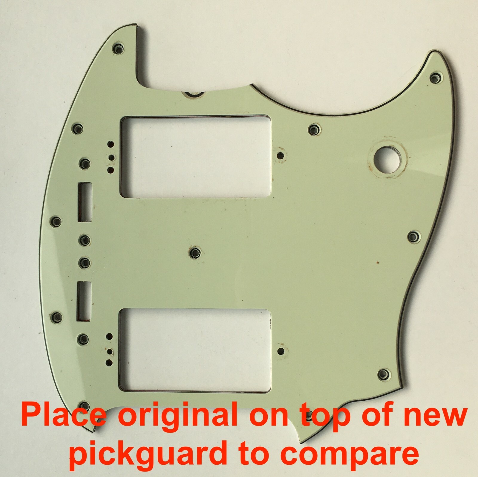 Instructions on fitting a replacement pickguard / drilling a blank ...