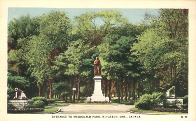 Entrance MacDonald Park Kingston Ontario Canada Postcard | eBay