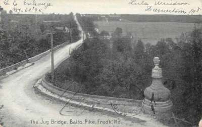 Frederick Maryland Jug Bridge Baltimore Pike Vintage Postcard AA28844 ...