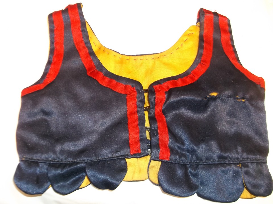 Antique Polish Costume Ethnic Vests Girl & Baby or A Doll Navy Velvet ...