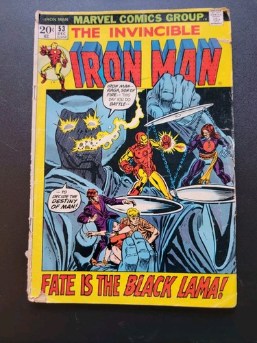 Marvel Comic Book The Invincible Iron Man #53 1972 | eBay