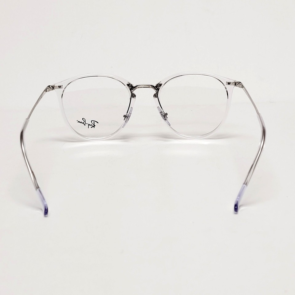 Ray Ban RB7140 Eyeglass Frames Round Phantos Eyewear Transparent 49-20 ...