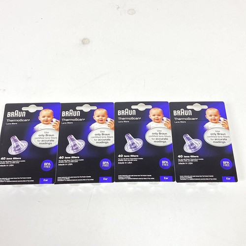 4 Pack (40 Ct Ea) Braun ThermoScan Lens Filters Ear Thermometer Covers ...