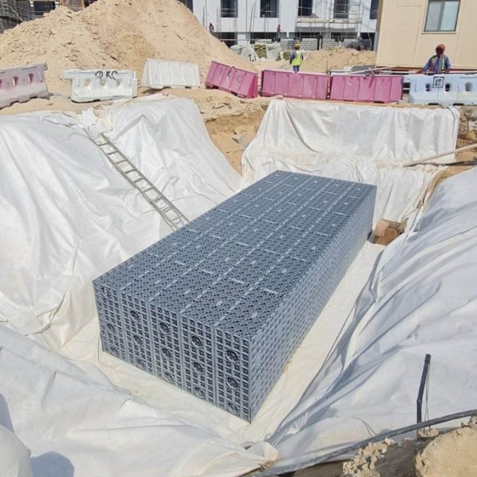 Polystorm PSM1A 190L Soakaway Crate + Geotextile Membrane - 2 Pack ...