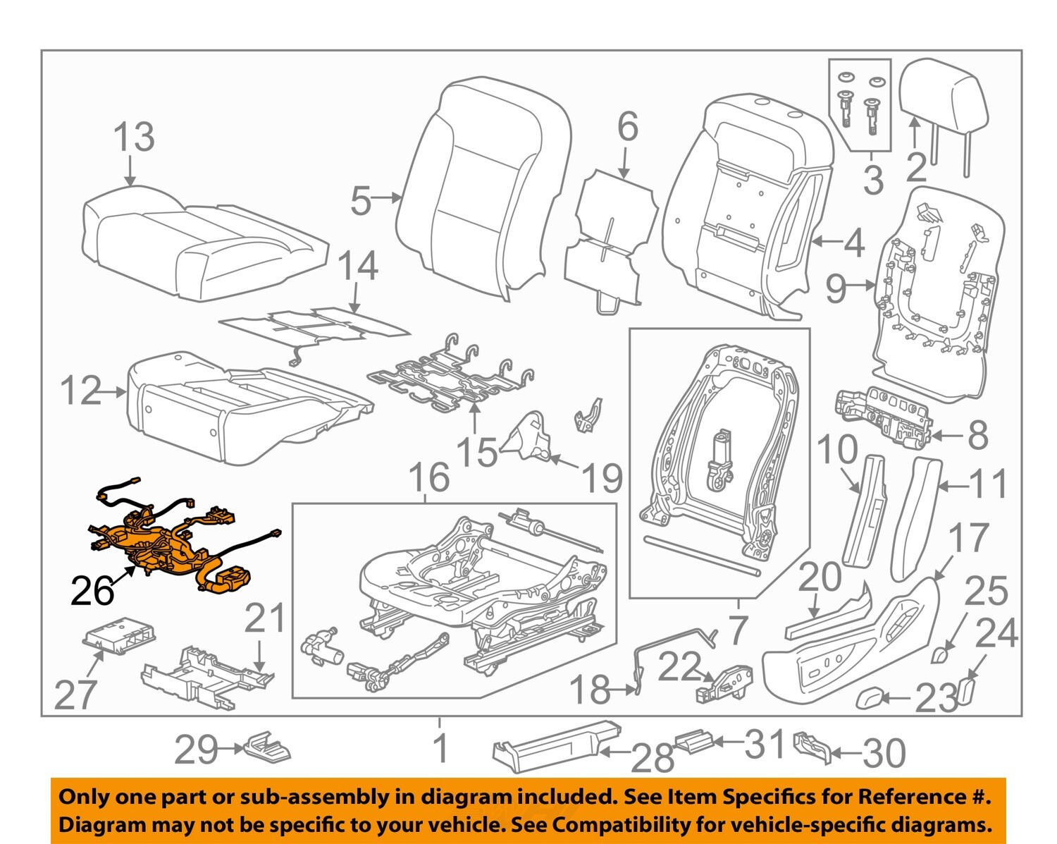 GM OEM Driver Seat-Harness 84081320 | eBay