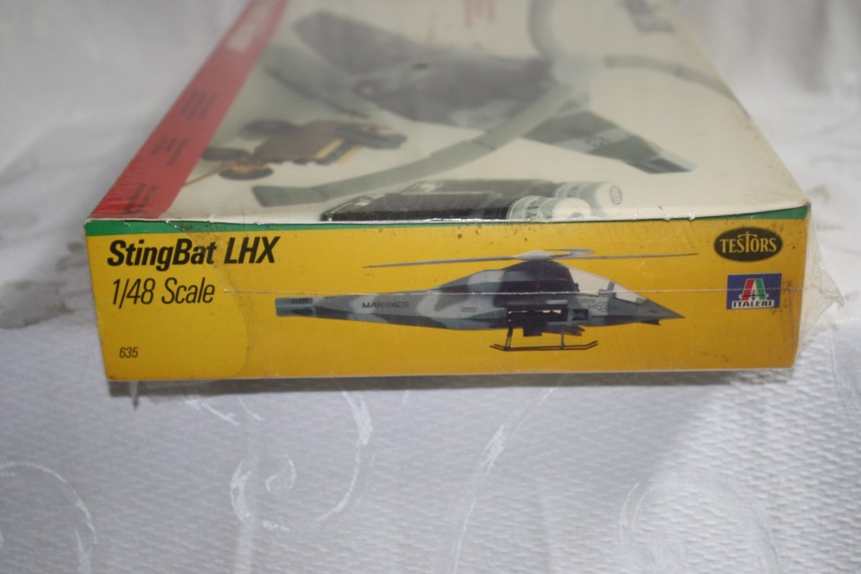 Sealed TESTORS StingBat LHX 1/48 Scale STEALTH Helicopter Model KIT ...