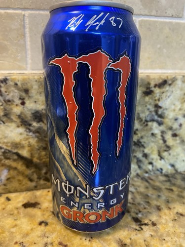 MONSTER ENERGY "GRONK" Rob Gronkowski #87 16oz Empty Can - Blue Version ...