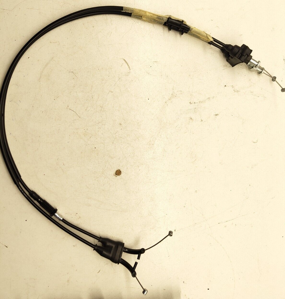 Yamaha YZ450F 2010-13 Duo Throttle Cable Assy Steering Handle Push Pull ...