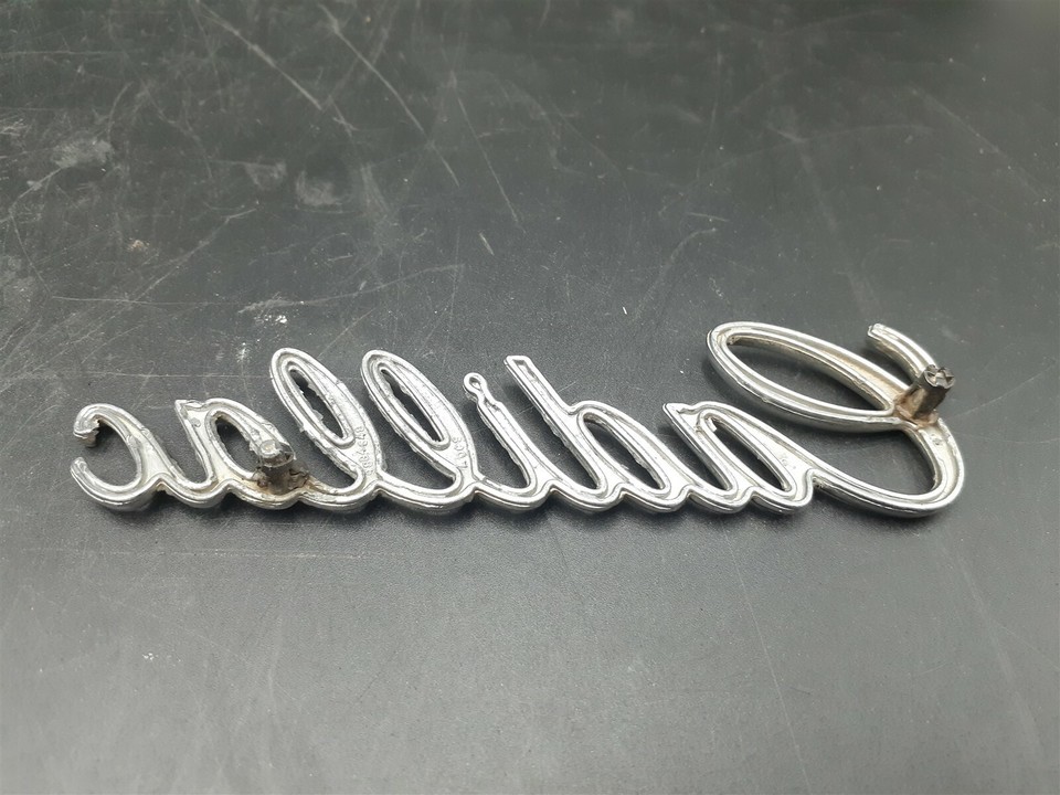 74 75 76 Cadillac Deville Calais Front Hood Header Script Emblem ...