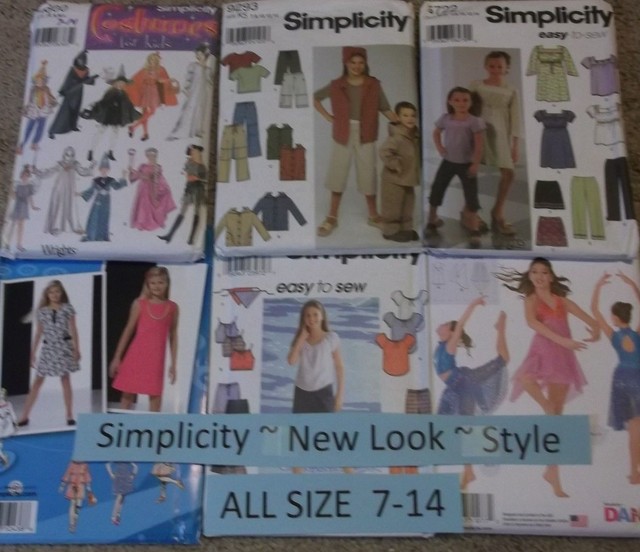 Simplicity 4104 Size K5 7-14 Top Skirt Cropped Pants Jacket Uncut ...