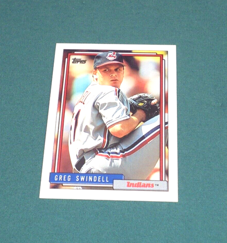 Greg Swindell 1992 Topps Baseball Card #735 Indians | eBay
