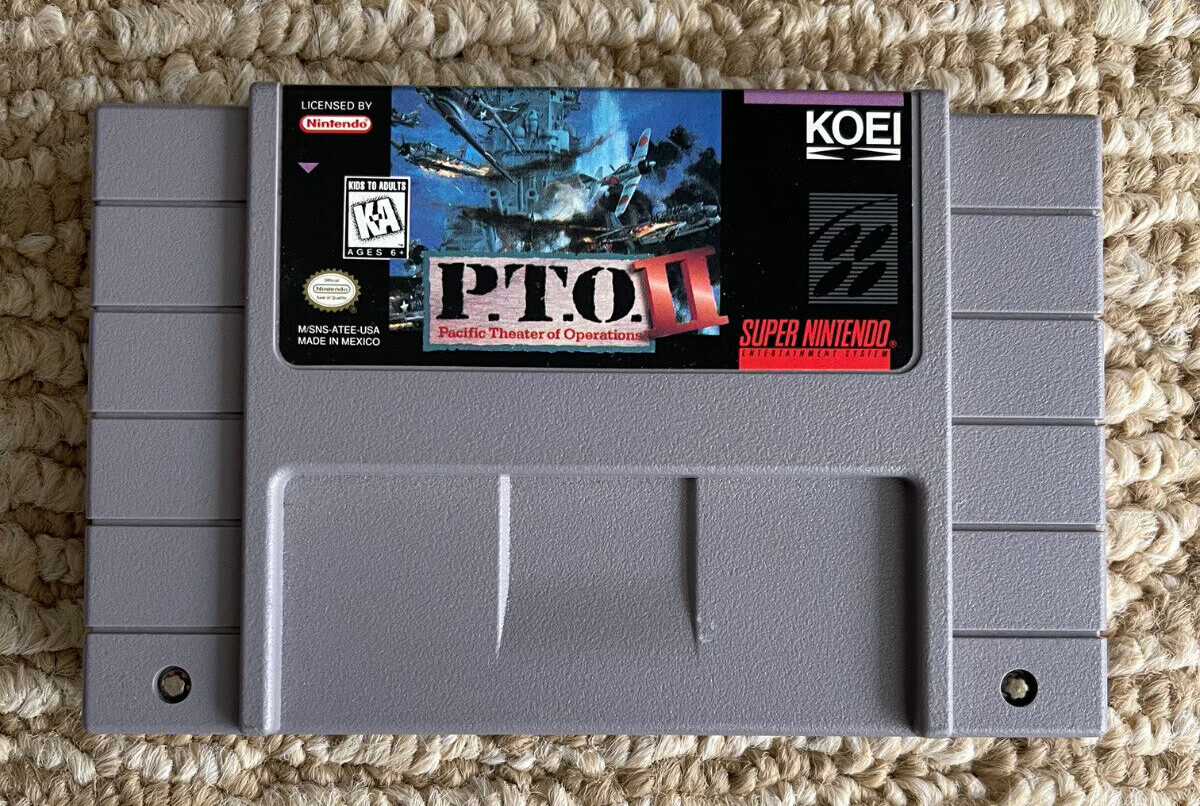 P.T.O. II: Pacific Theater of Operations Super Nintendo - Prix - Photo ...