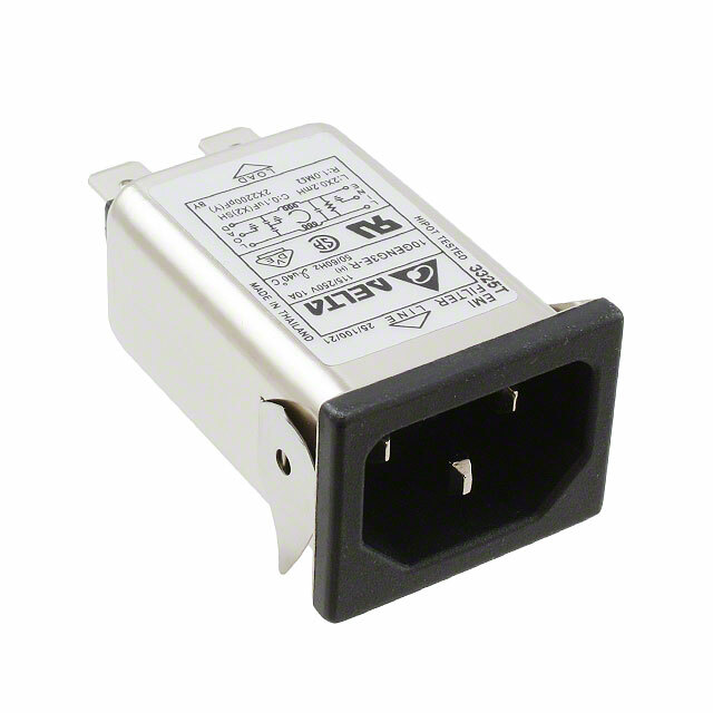 Delta Electronics 10GENG3E AC Power Entry Modules IEC Connector Filter ...