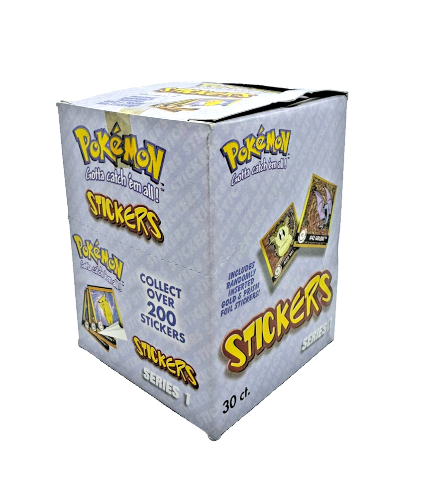 1999 Pokémon ArtBox Stickers Series 1 Display Box | Not Sealed | Minor ...