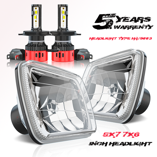 Pair Fit Toyota Pickup 82-95 Tacoma 1995-1997 5x7" 7x6" LED Headlights ...