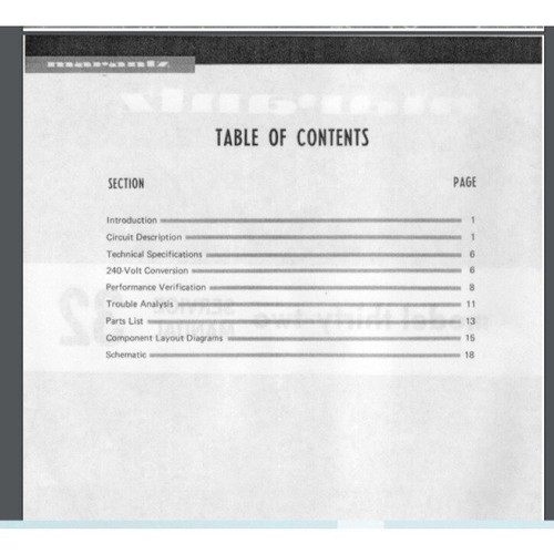 Marantz Model 32 Stereo Console Amplifier Service Manual 21 Pages comb ...