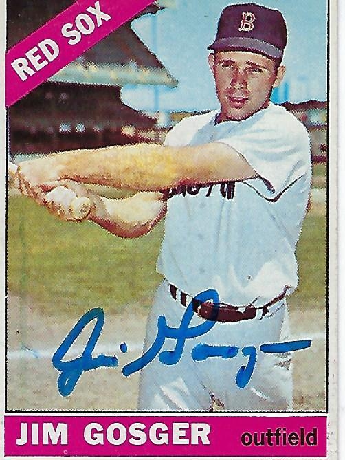 JIM GOSGER SIGNED 1966 TOPPS #114 - BOSTON RED SOX | eBay
