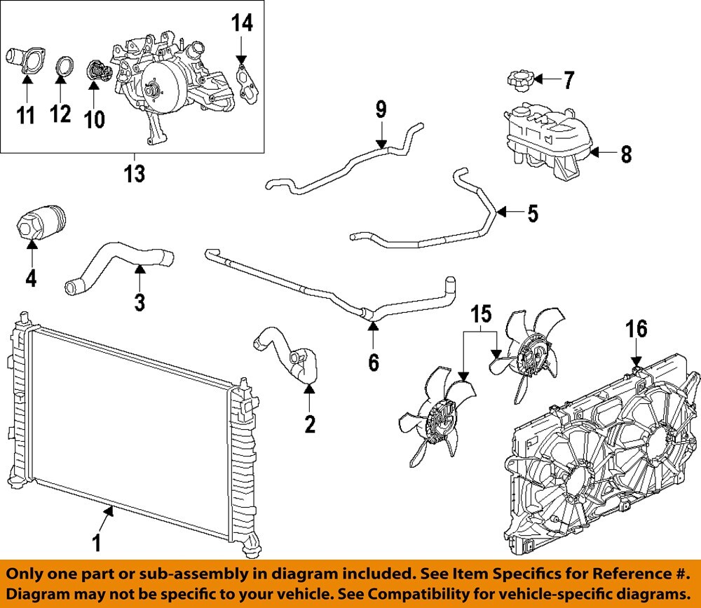 GM OEM 19-23 Escalade ESV Cooling Cooling Fan-Fan Shroud 84120130 | eBay