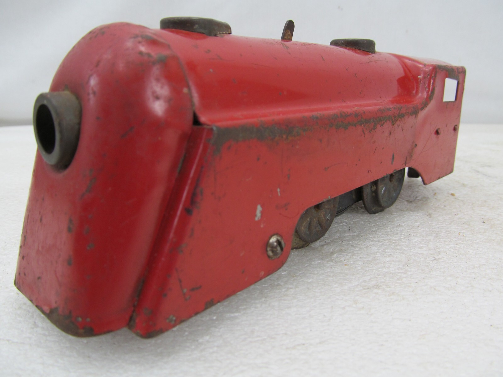 Marx Trains Prewar Red Commodore Vanderbilt Wind Up Steam Locomotive ...