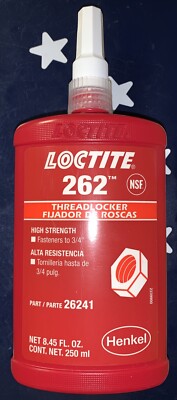 Genuine USA LOCTITE 262 250mL High Strength Threadlocker 135375 26241 ...