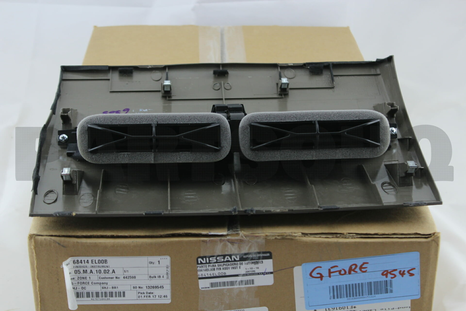 68414EL00B Genuine Nissan FINISHER-INSTRUMENT 68414-EL00B | eBay