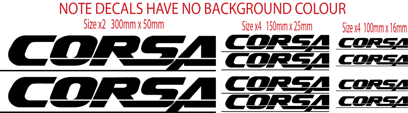 corsa decals vauxhall stickers car corsa sticker side skirt door handle ...