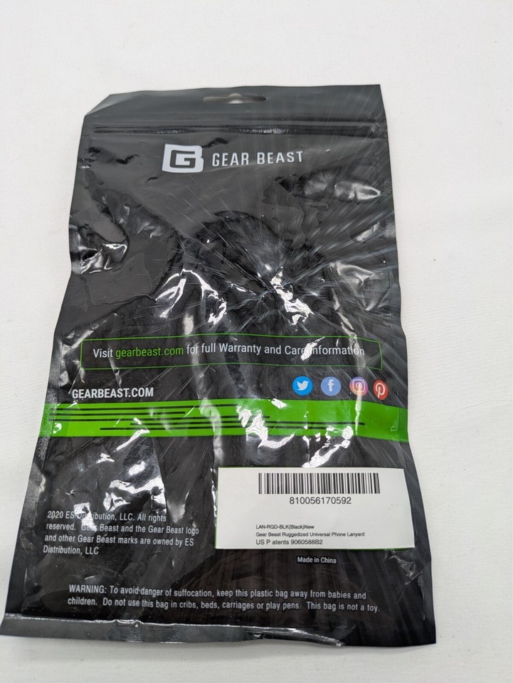 Gear Beast Phone Lanyard Holder and Ring Grip, Silicone Cell Phone ...