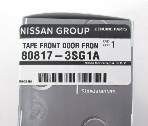 Genuine OEM Nissan 80817-3SG1A Driver Front Door Black Out Tape 2013 ...